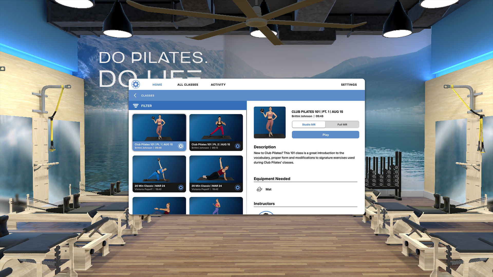 Club Pilates | Meta Quest Game